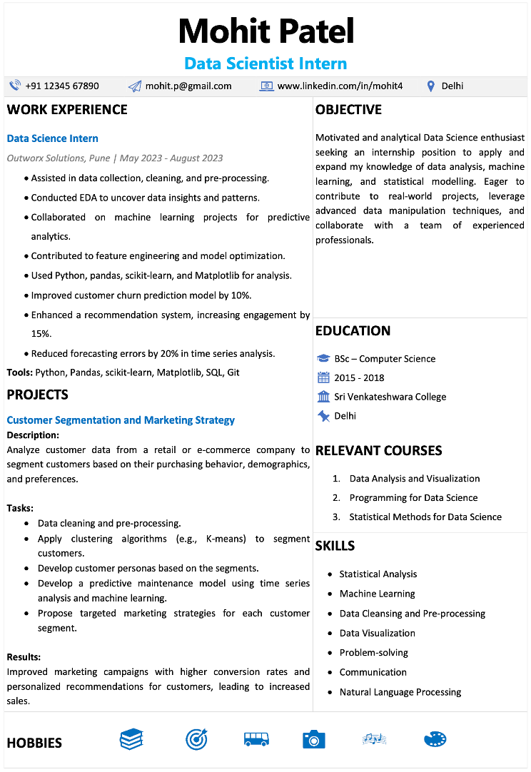 BSc – Computer Science - intern-data-scientist-resumes-made-easy-with ...